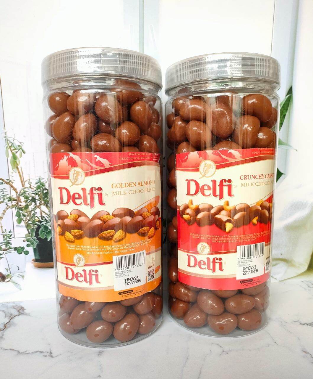 Cokelat Delfi bites almond/mede kemasan toples | Lazada Indonesia
