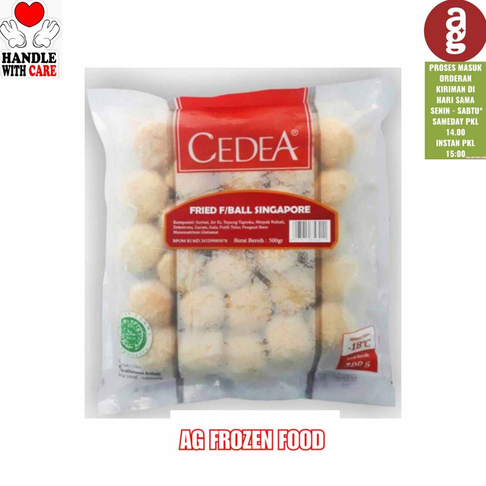 Cedea fried fish ball singapore 500grm | Lazada Indonesia