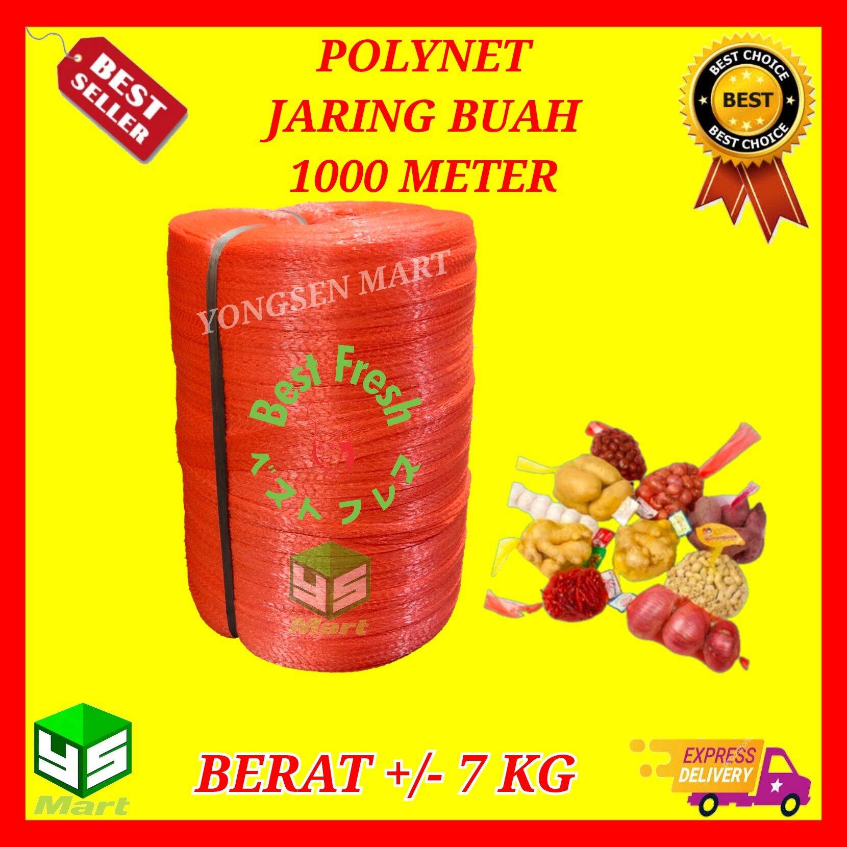 Polynet roll 1000 meter besar jumbo , waring , rambang , jaring buah ...