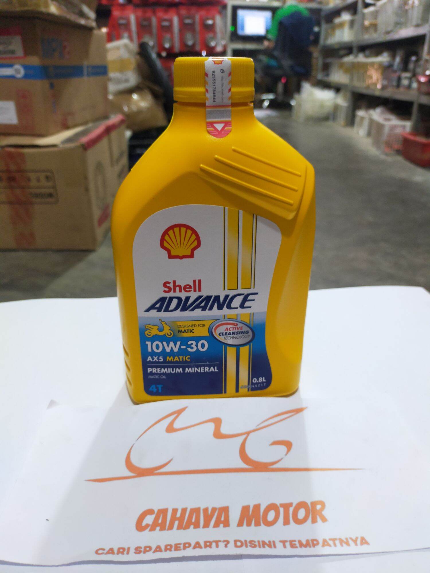 OLI MOTOR SHELL AX5 MATIC/SCOOTER 10W-30 800ML ORIGINAL 100% | Lazada ...