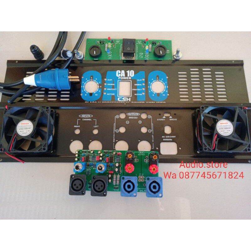 Bok power amplifier Ca10 plat panel depan belakang CA10 lengkap ...