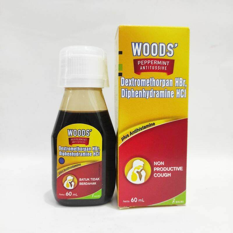 Wood Antitussive wood merah 100ml dan 60ml Batuk tidak berdahak,batuk ...
