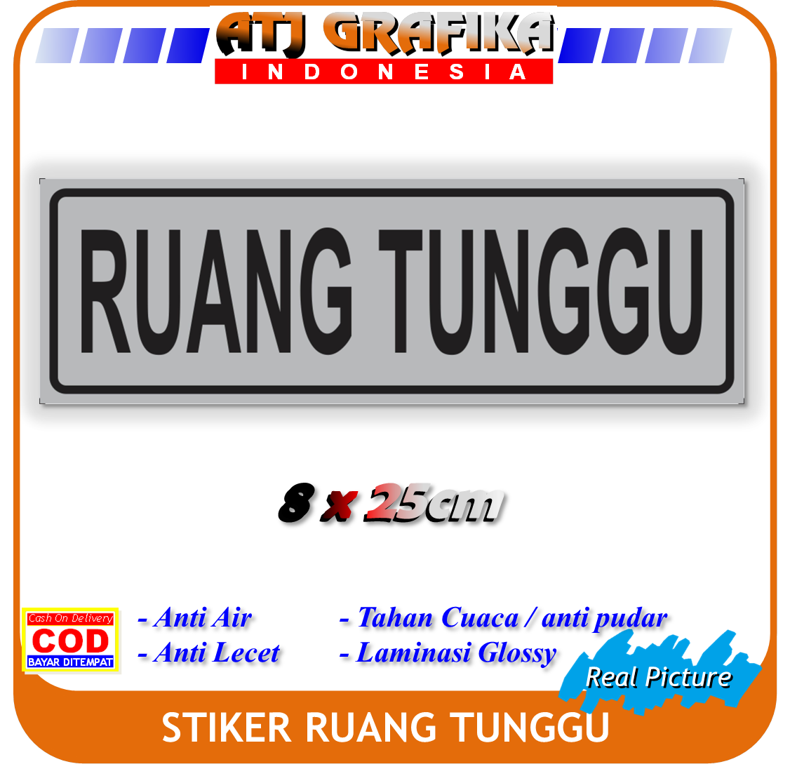 stiker ruang tunggu sticker ruang istirahat kantor toko dll | Lazada ...