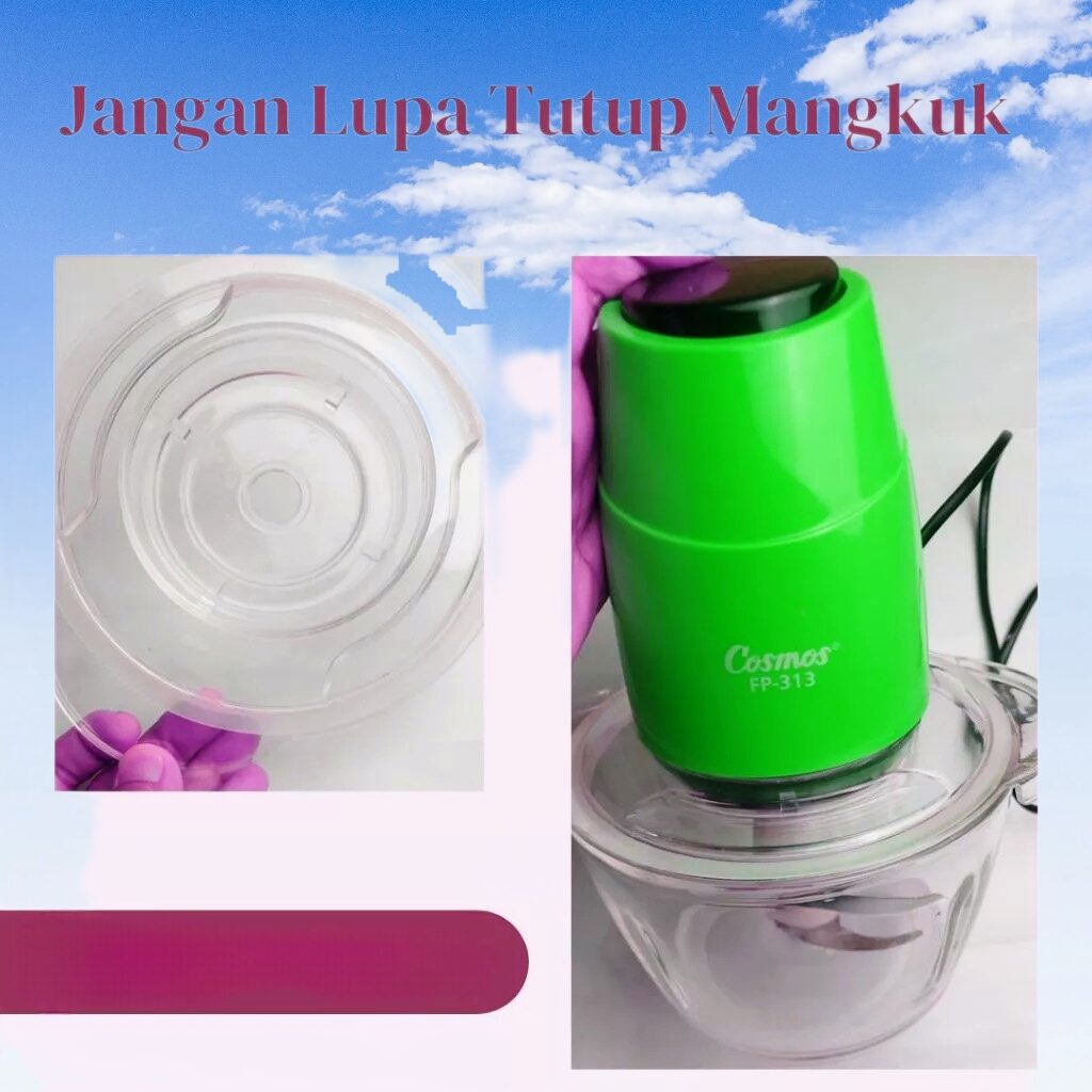 Food Chopper Cosmos fp 313 G food processor pelumat penghalus serbaguna ...