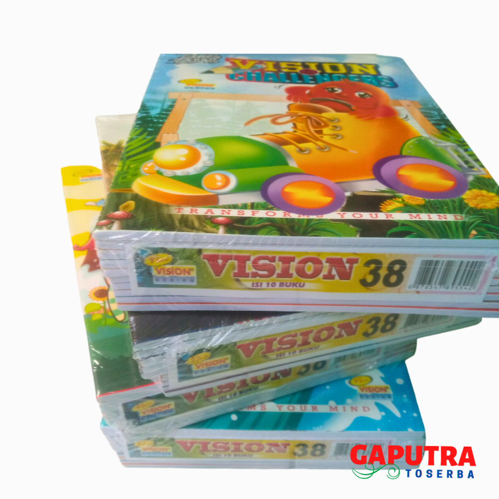 Buku Tulis Sekolah Vision Paper Star Best One 38 Lembar 1 Pack Isi 10 ...