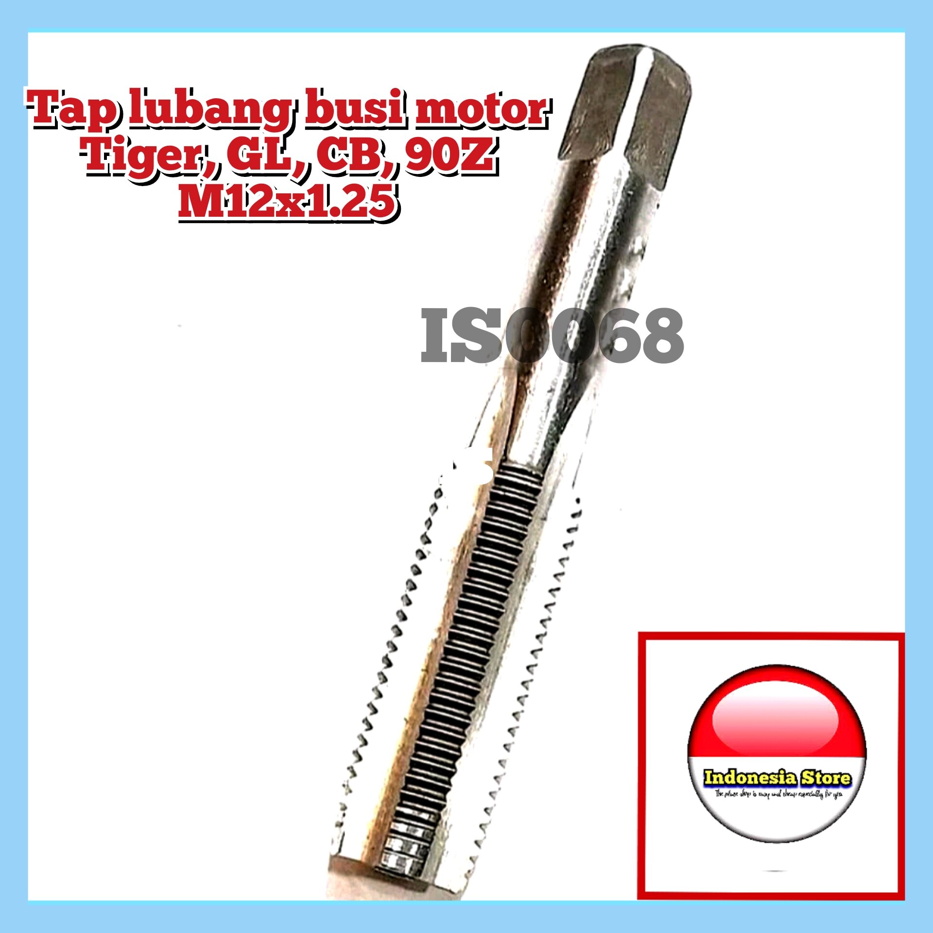 Tap busi D6HS m12x1.25 tap lubang busi motor Tiger GL CB 90Z | Lazada ...