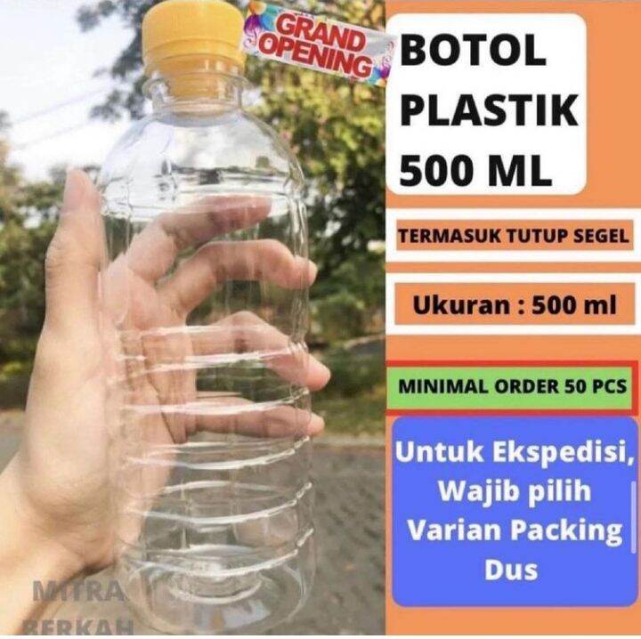 Botol Jamu Sinom Jus Juice Plastik 500ml PAKET ISI 50 PCS | Lazada ...