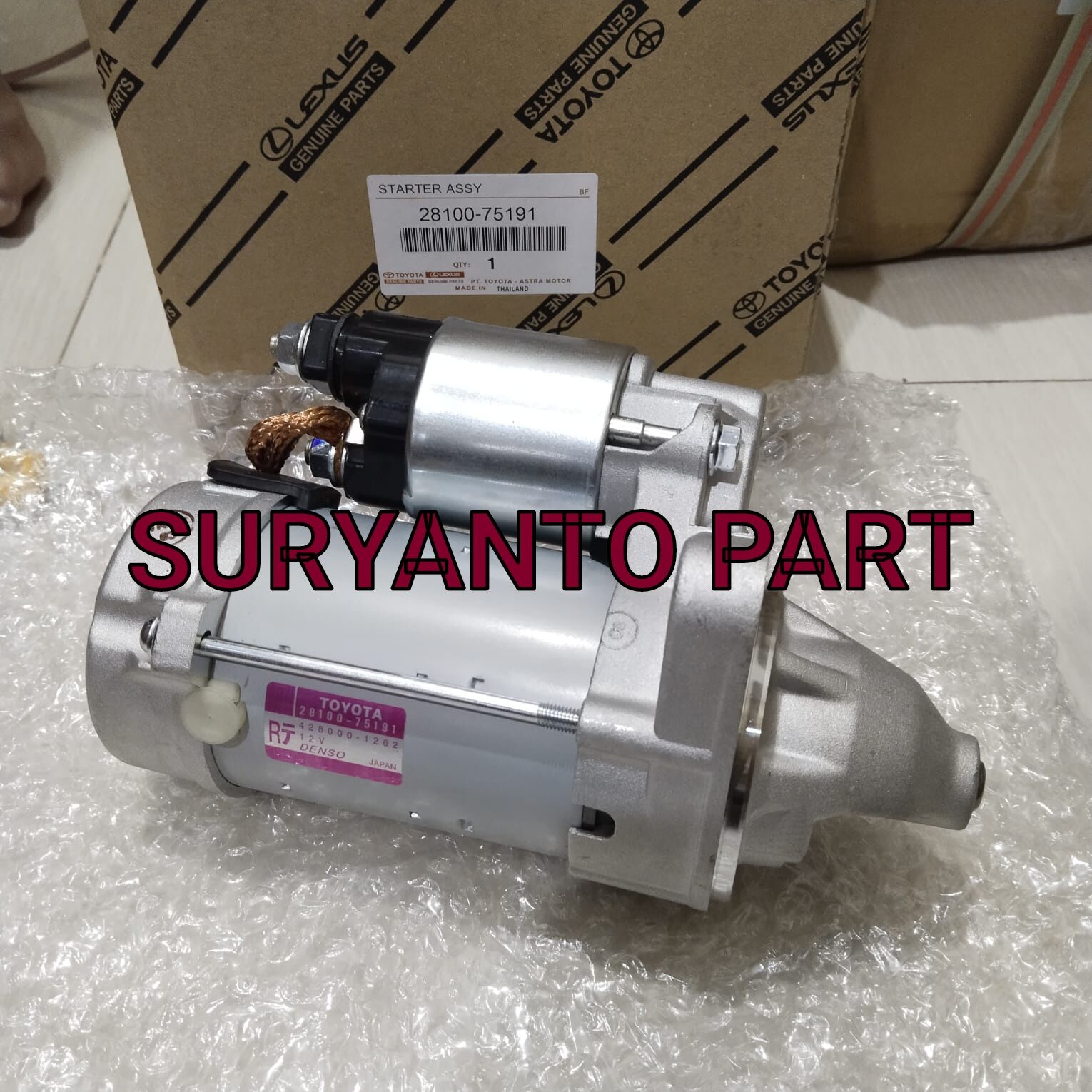 Dinamo Starter Assy Toyota Innova Fortuner Hilux Hiace Land Cruiser ...
