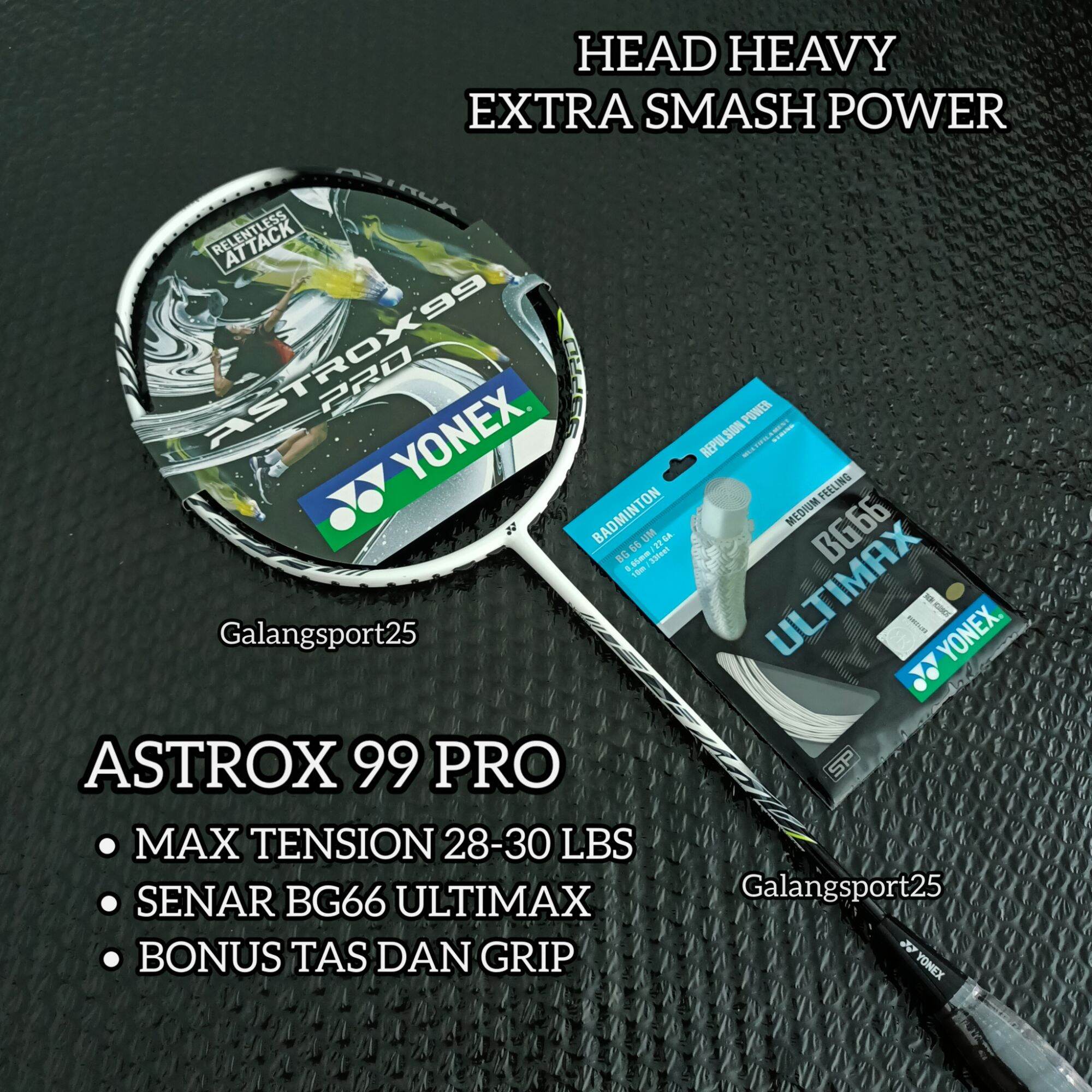 RAKET BADMINTON YONEX ASTROX 99 PRO NEW SERIES SIAP PAKAI BONUS TAS DAN ...