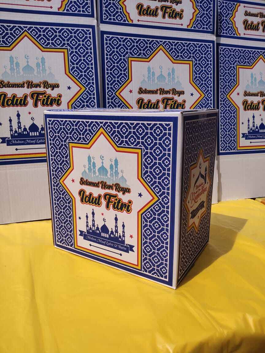 Kardus Boks Bok Box Kotak Parcel Hampers Idul Fitri Lebaran Hari Raya ...