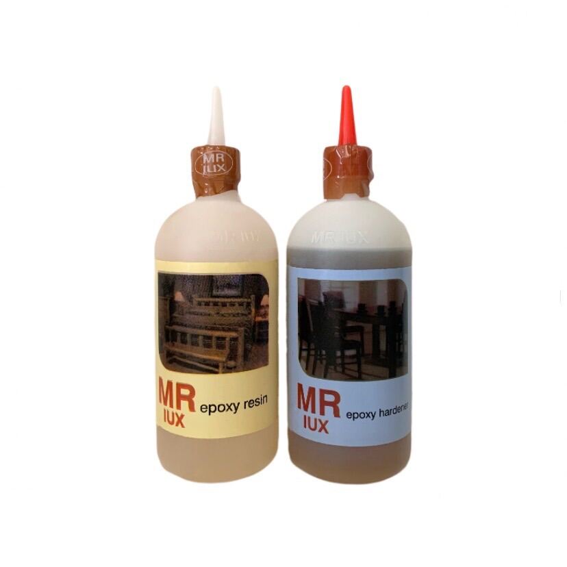 Lem Epoxy Resin Hardener Merk MR LUX 500 gr Botol | Lem Kayu / Mebel ...