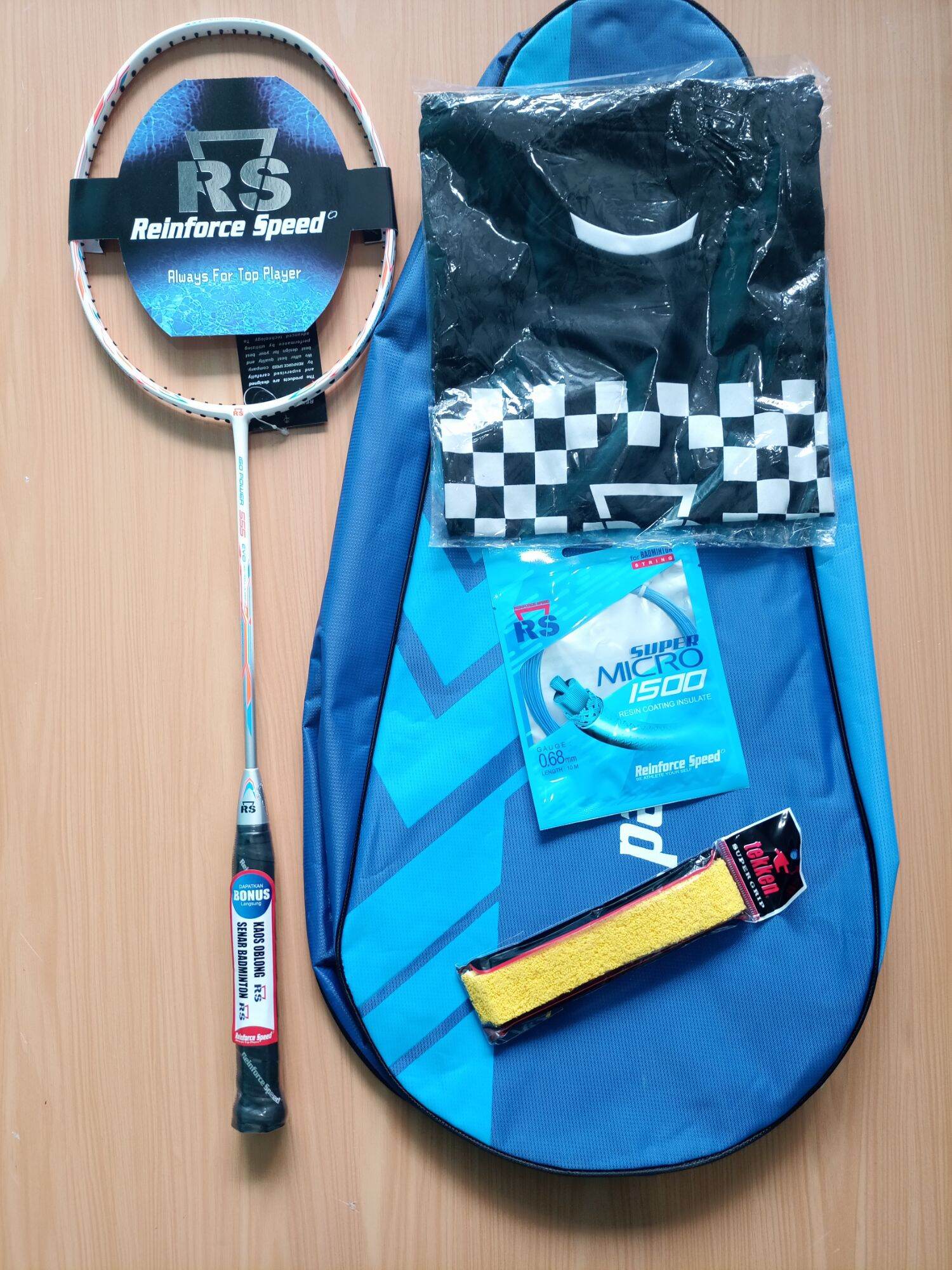 RAKET RS OROGINAL ISO POWER 555 EVO BONUS TAS.SENAR.KAOS.GRIB 30 LBS ...
