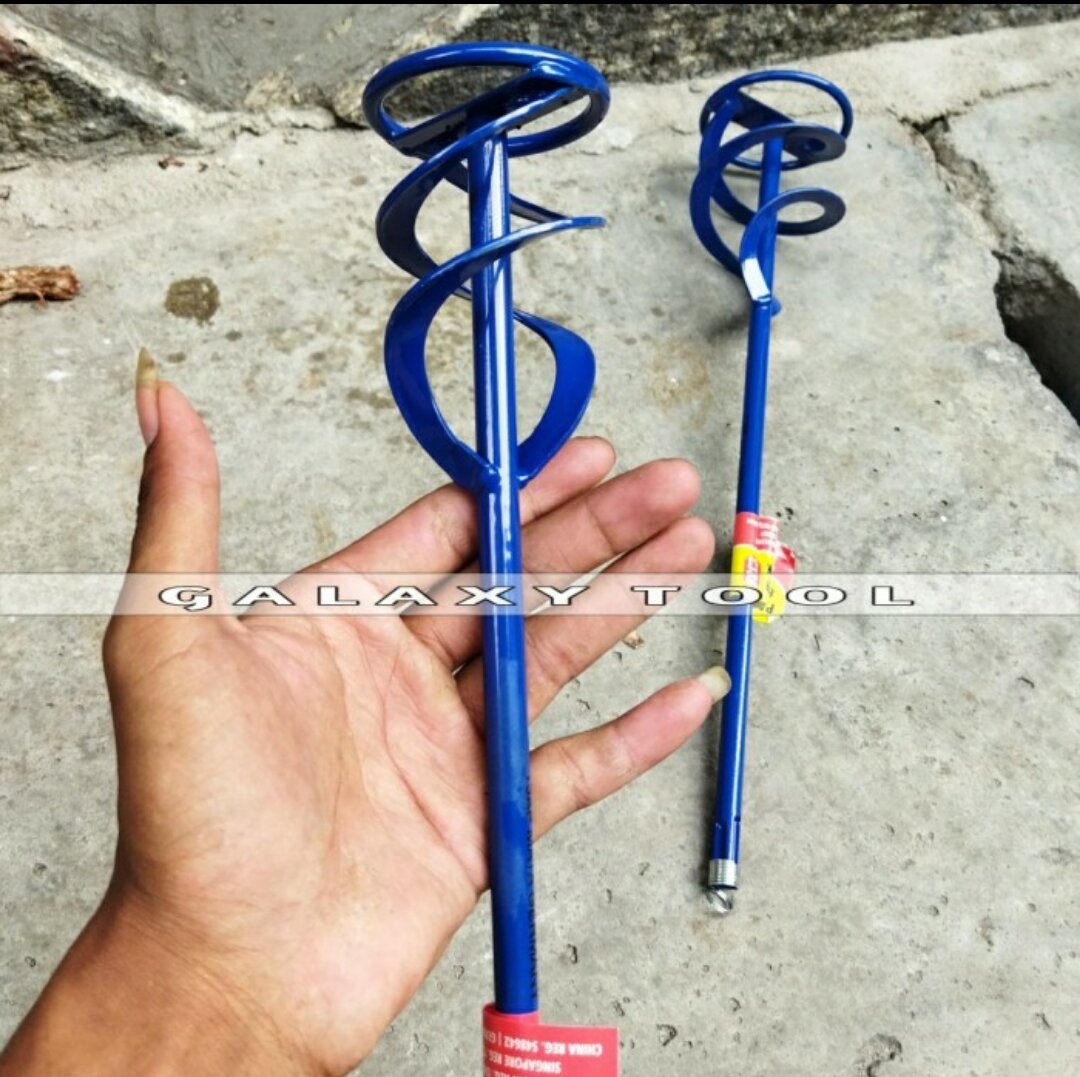 Alat pengaduk Cat 80 x 400 pengaduk semen tangkai mixer bor Original ...