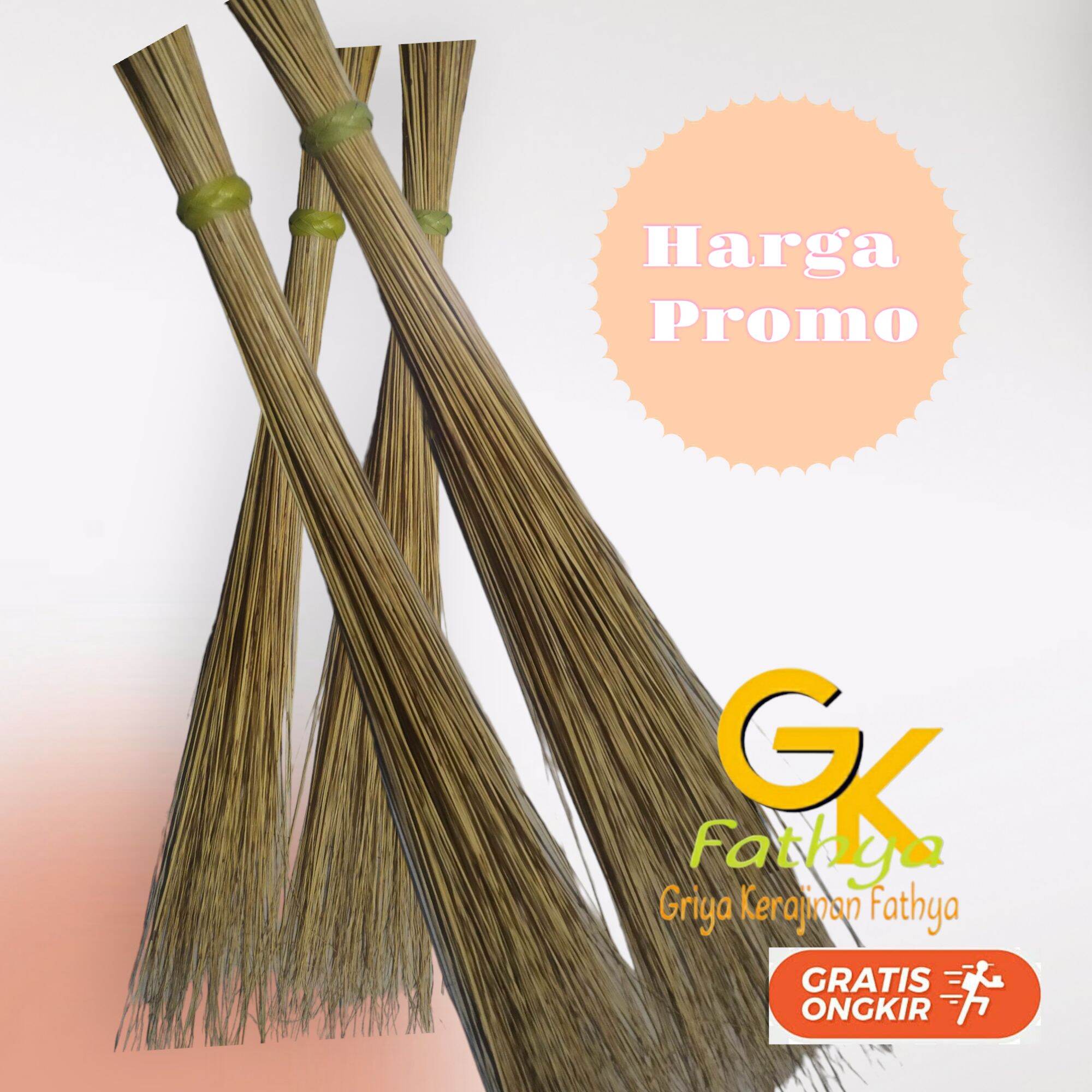 SAPU LIDI HALAMAN MODEL IKAT / SAPU SOH / SAPU LIDI KELAPA MODEL IKAT ...