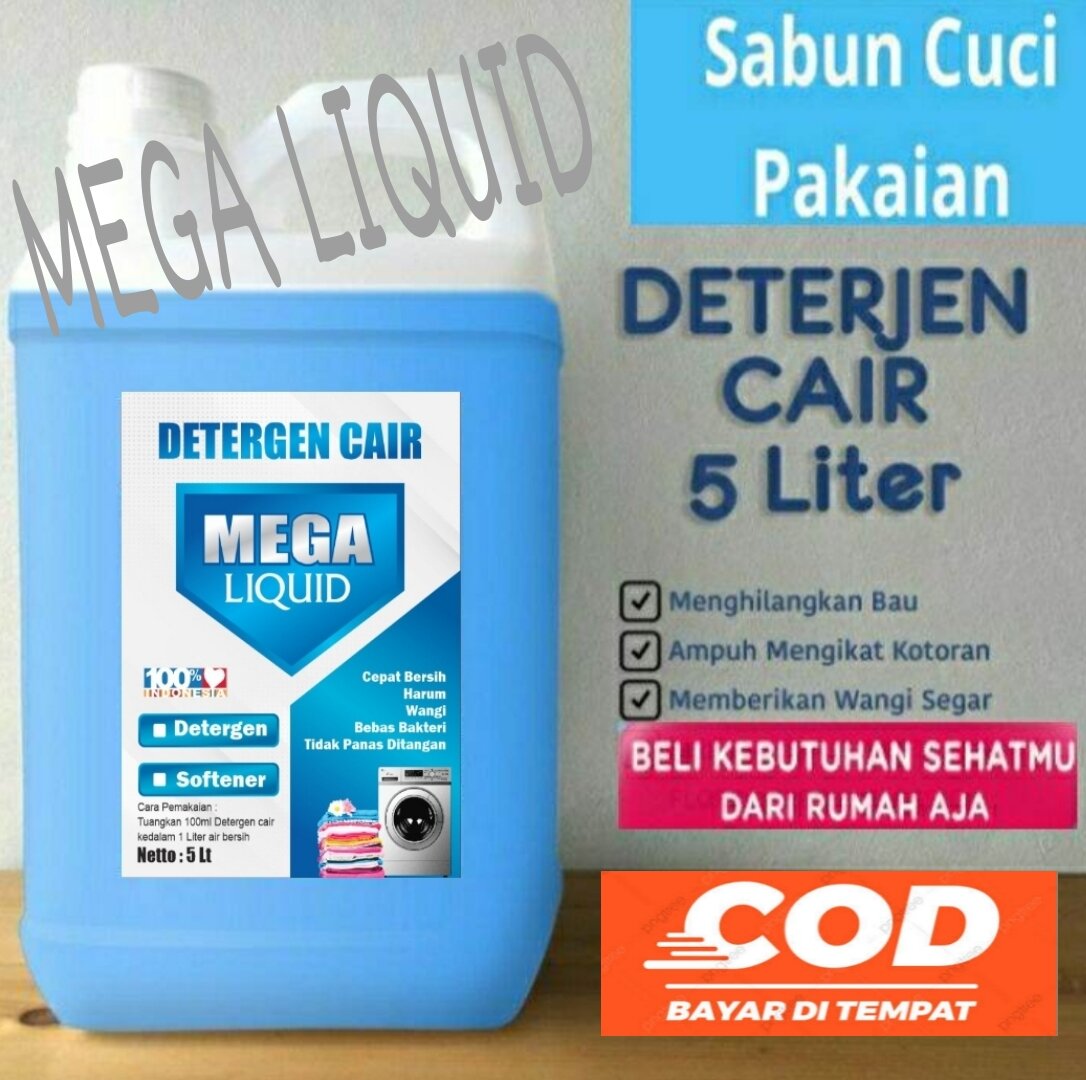 PROMO...!!!! DETERGEN LIQUID BLUE COCOK UNTUK LAUNDRY 5 LITER WANGI DAN ...