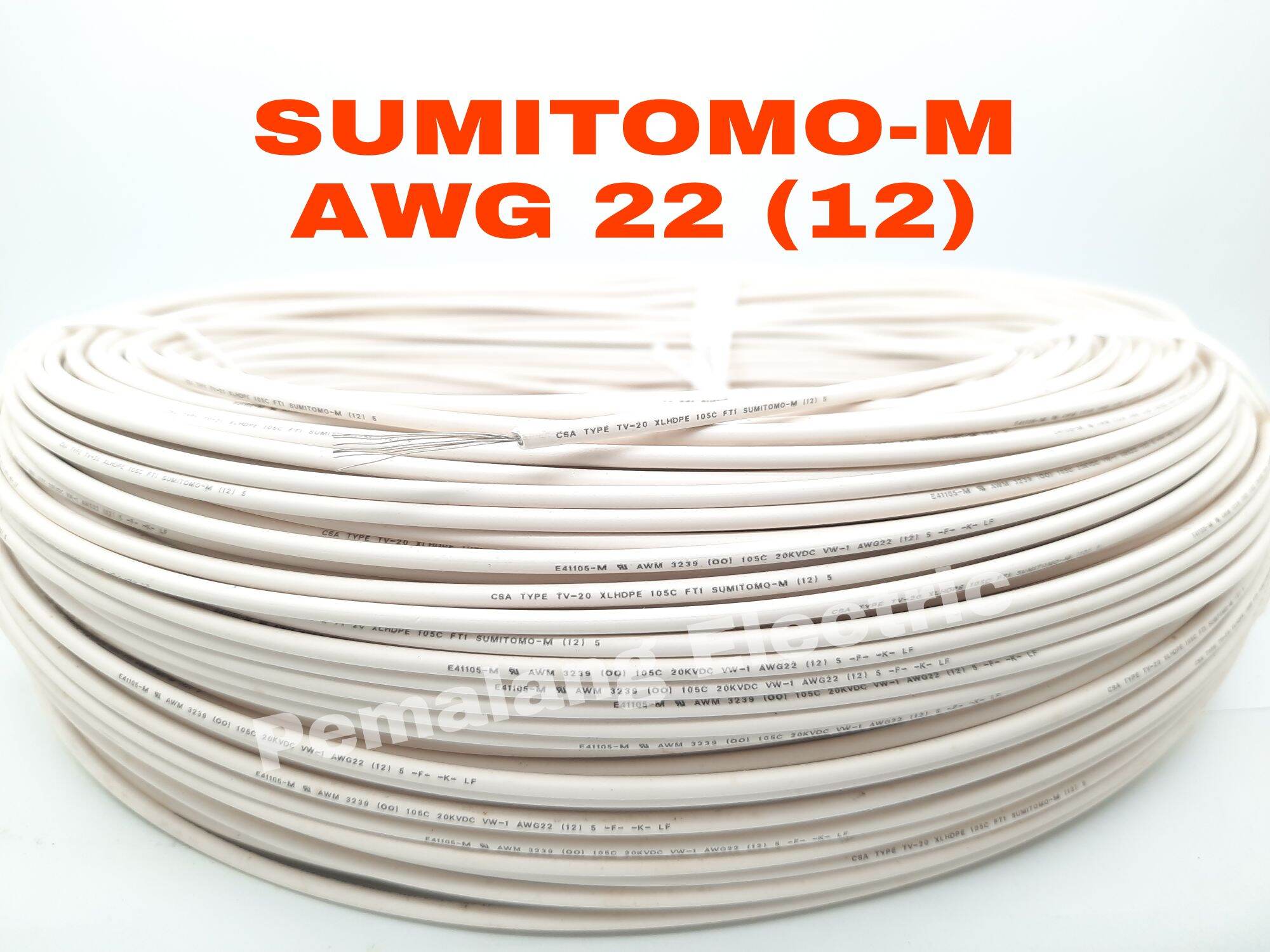 Kabel AWG 22 Serabut Tembaga Putih SUMITOMO Original | Lazada Indonesia