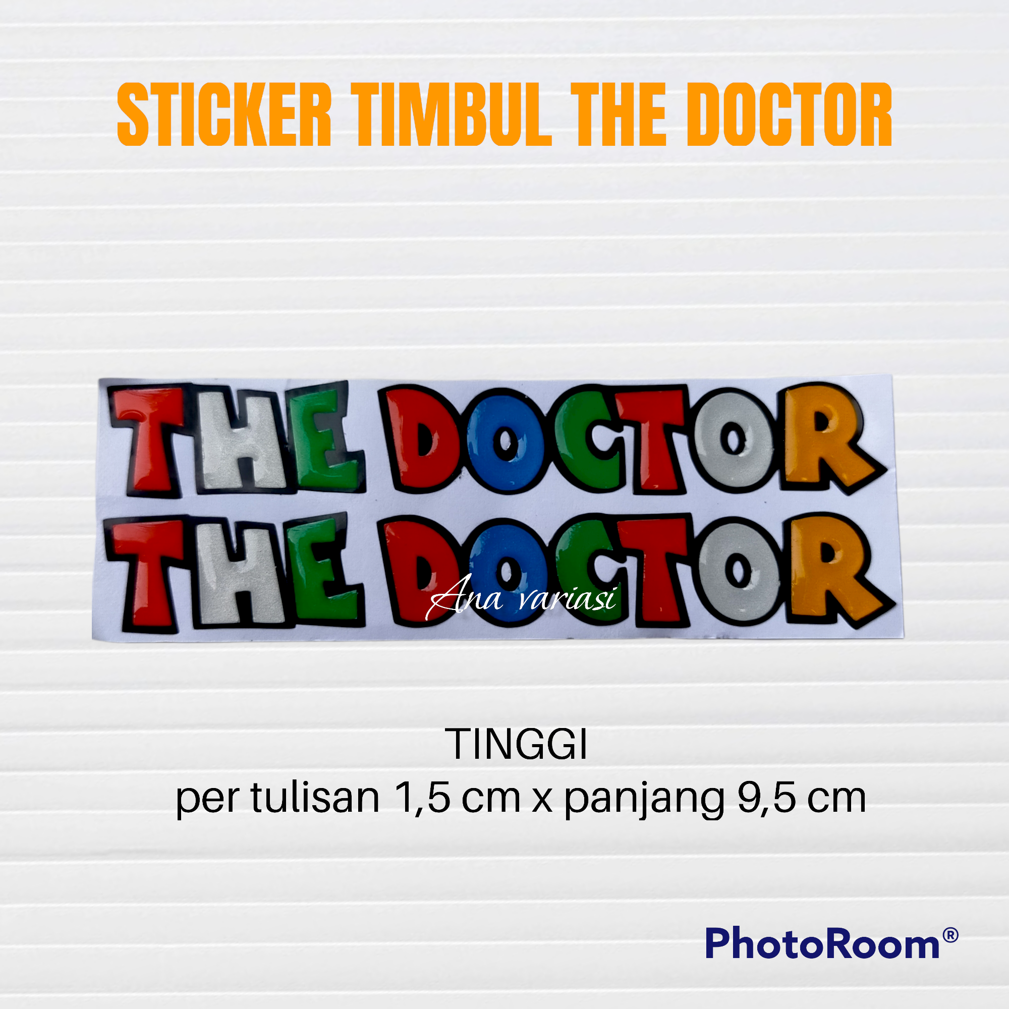 emblem the doctor stiker timbul emblem the doctor harga 2 pcs | Lazada ...