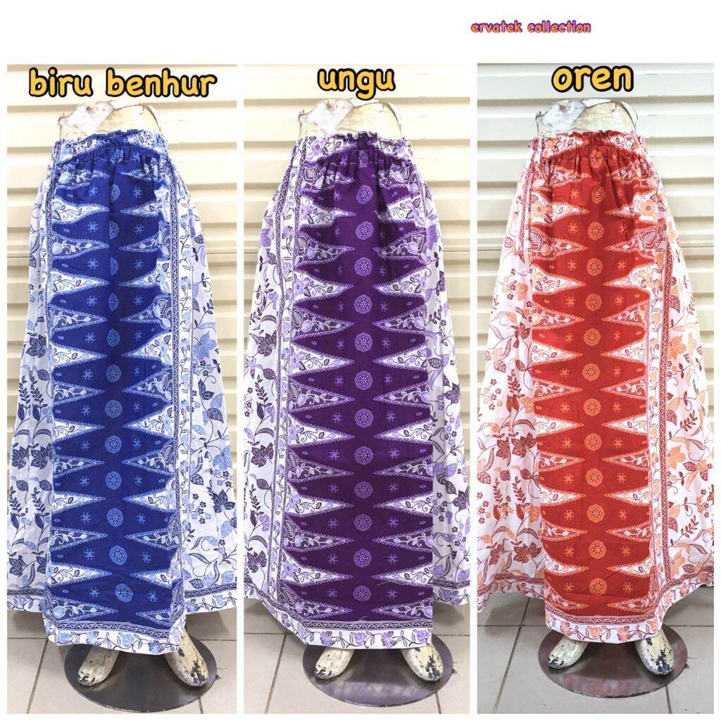 Rok Klok Tumpal RK11 Batik Betawi Model A-Line Lebar Ukuran All Size ...