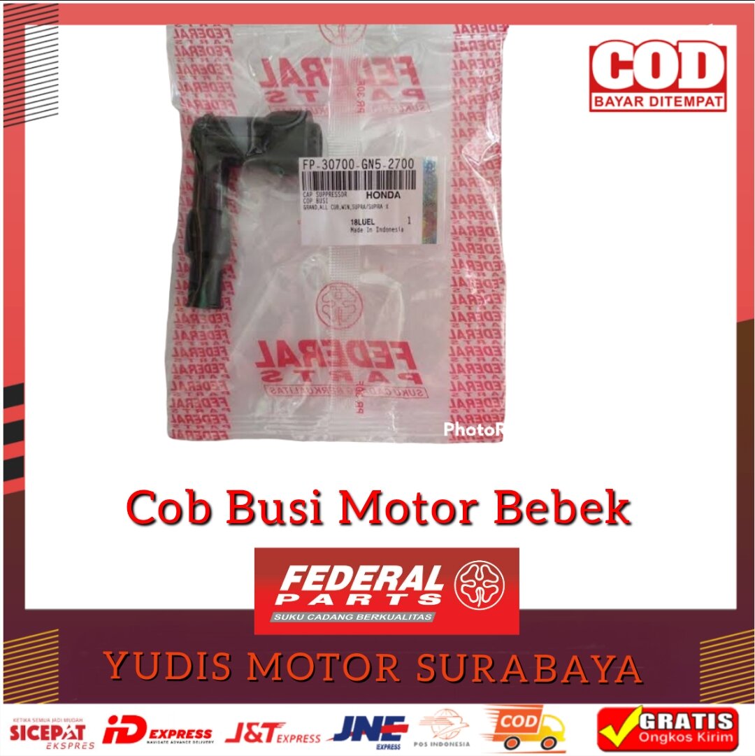 Federal Parts cob-cop-kepala-tutup busi grand,supra,legenda,karisma ...