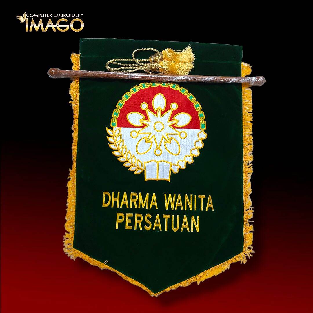 Bendera Pennant / Vandel Dharma Wanita Persatuan 60 x 90cm Bordir ...