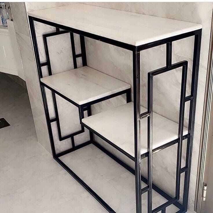 Meja Console Display Desk sz 120x30*75 Meja Sudut Sofa Kayu Multipleks ...