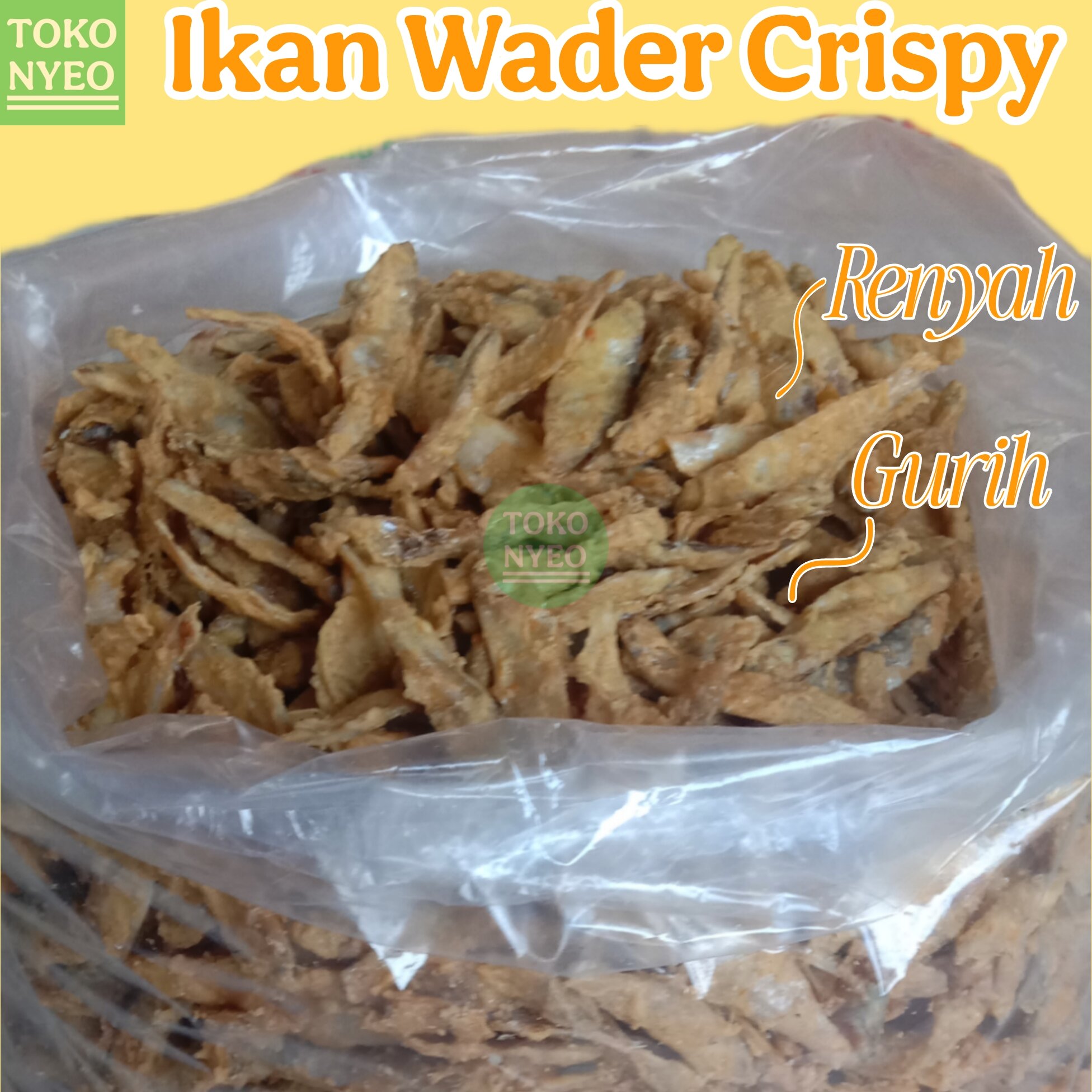 Ikan Wader Crispy 500g Oleh-oleh Surabaya Cemilan Goreng Renyah Gurih ...