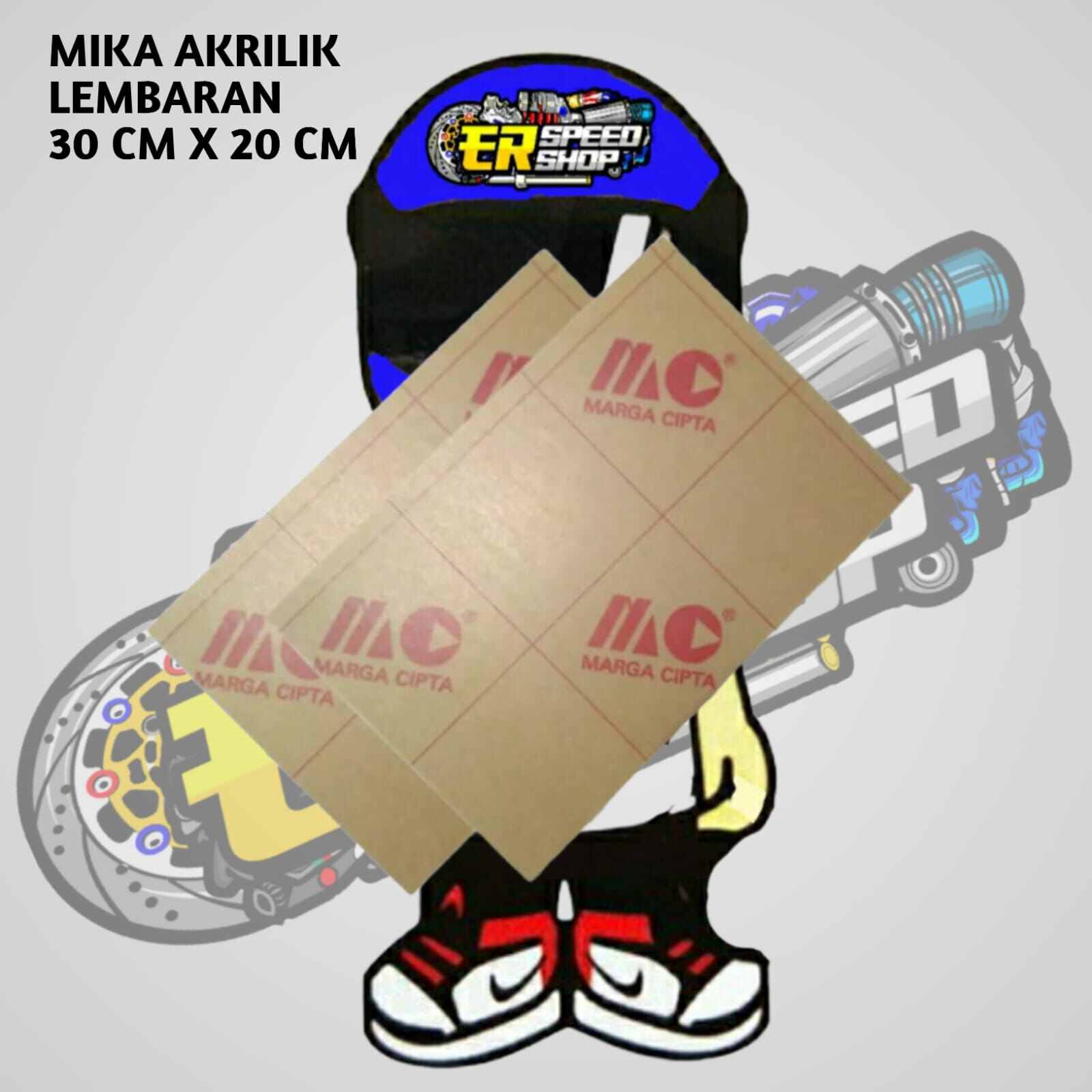 MIKA AKRILIK LEMBARAN BARU 30X20 CM MIKA AKRILIK UKURAN 30X20CM ...