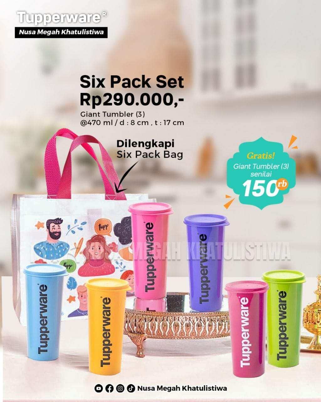 Tupperware Tumler 1 pcs dengan banyak varian warna | Lazada Indonesia