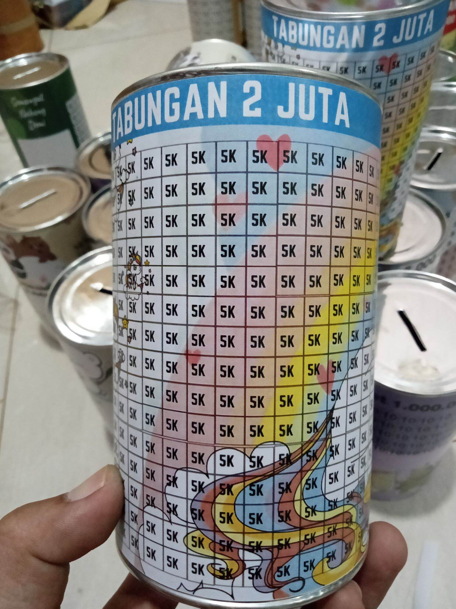 CELENGAN TARGET 2JT ISIAN 5K PERMANEN SERI UNICORN UKURAN S TINGGI 15 ...