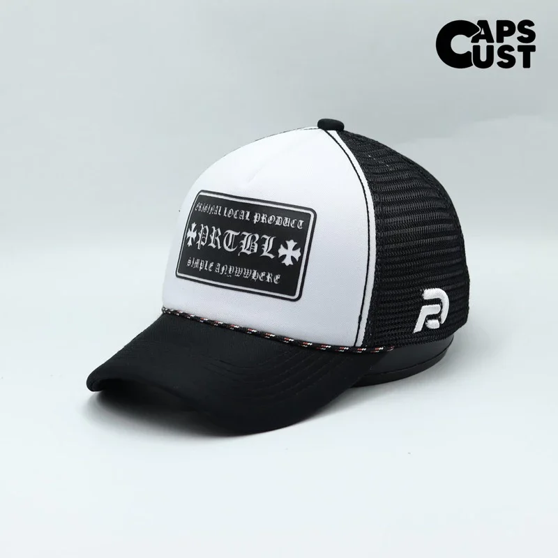 TOPI TRACKER HITAM PUTIH | Lazada Indonesia
