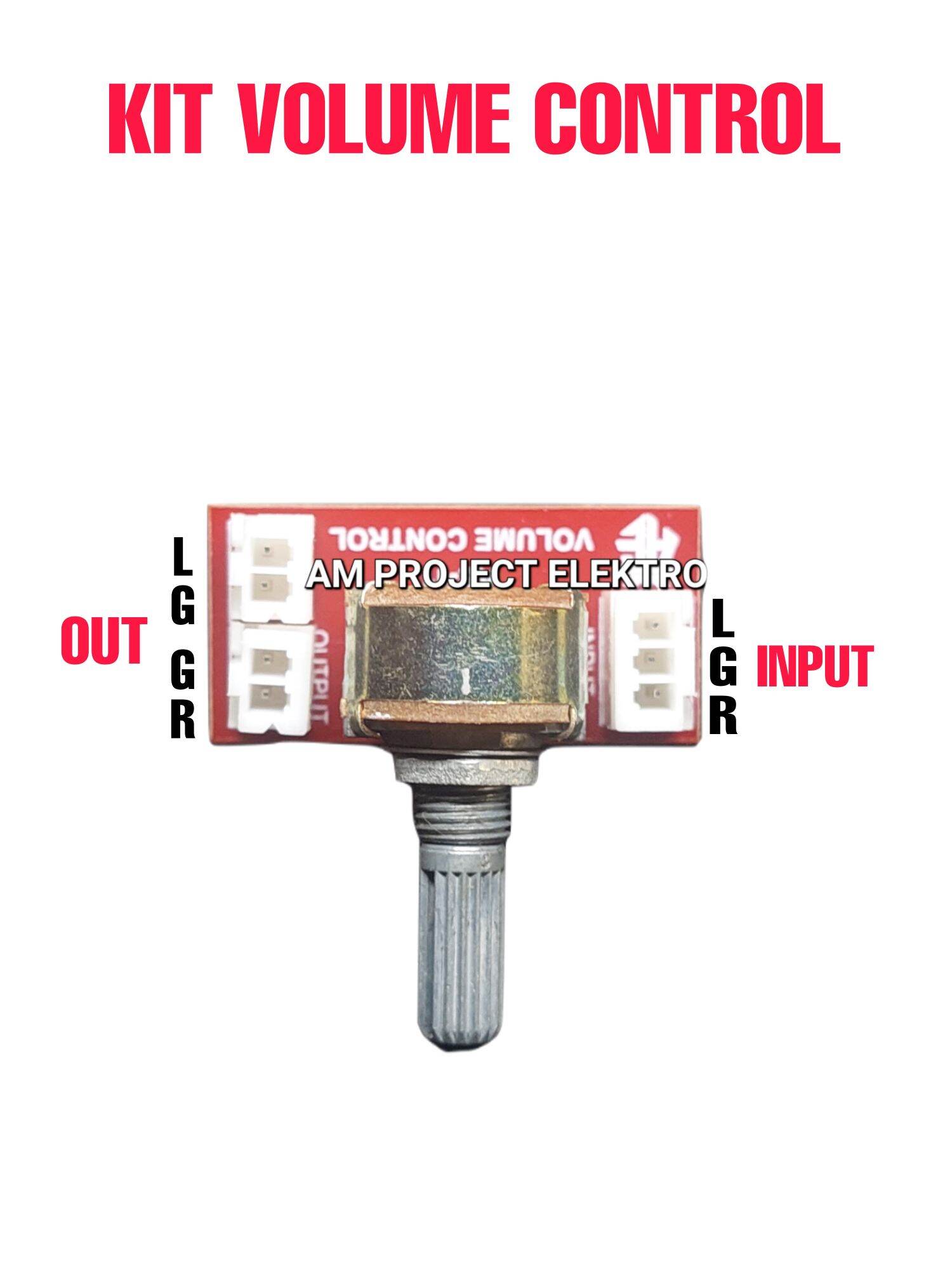 KIT Volume Control Mono Stereo 1 Potensio untuk mengatur Nada | Lazada ...