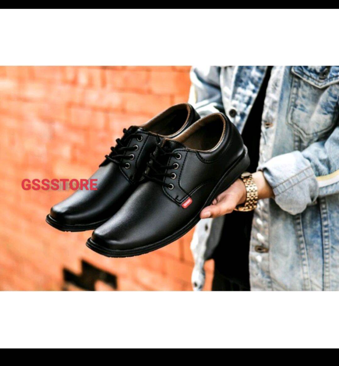 SEPATU KANTOR PRIA/SEPATU PANTOFEL WARNA HITAM PRIA | Lazada Indonesia
