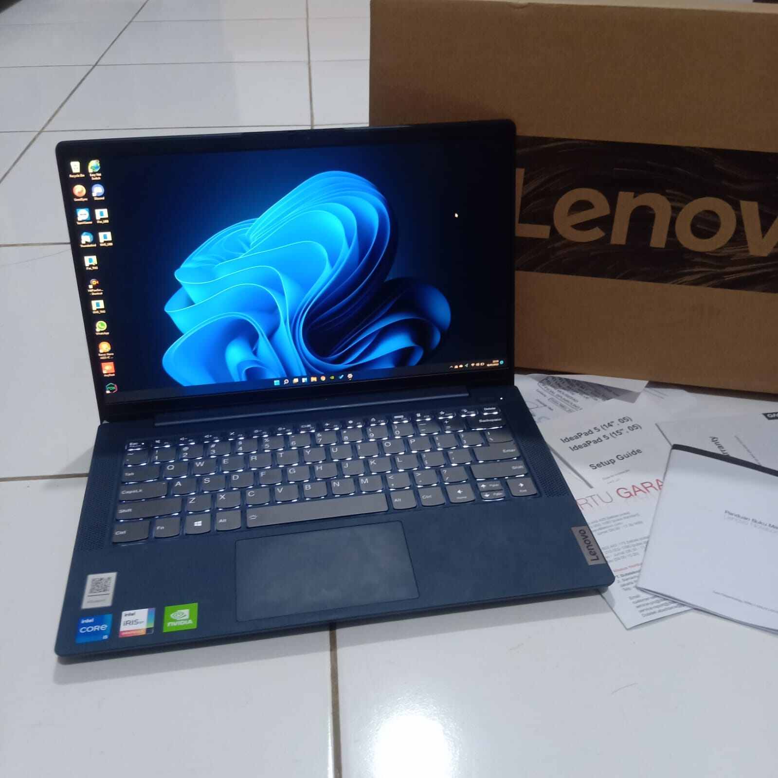 Laptop Lenovo Idepad 5 82FE, Intel Core i5 - 1135G7, Gen 11Th, DualVga ...