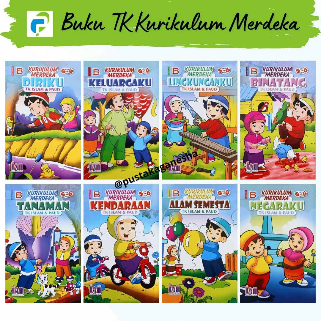 Buku Paket TK PAUD Islam Kurikulum Merdeka Belajar Kelompok A dan B ...