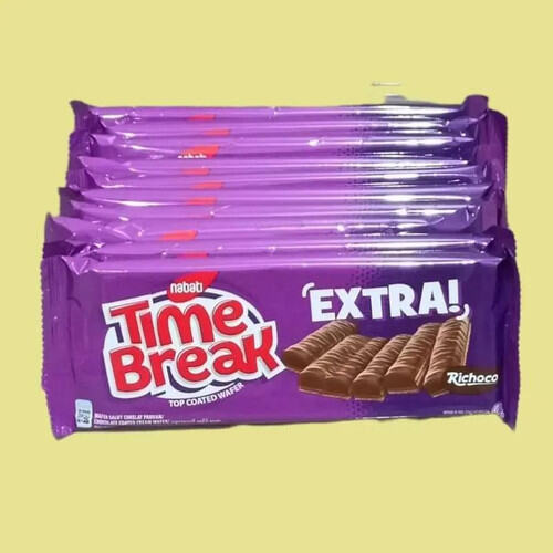 Nabati time break richoco extra Wafer salut cokelat paduan 10pcs ...