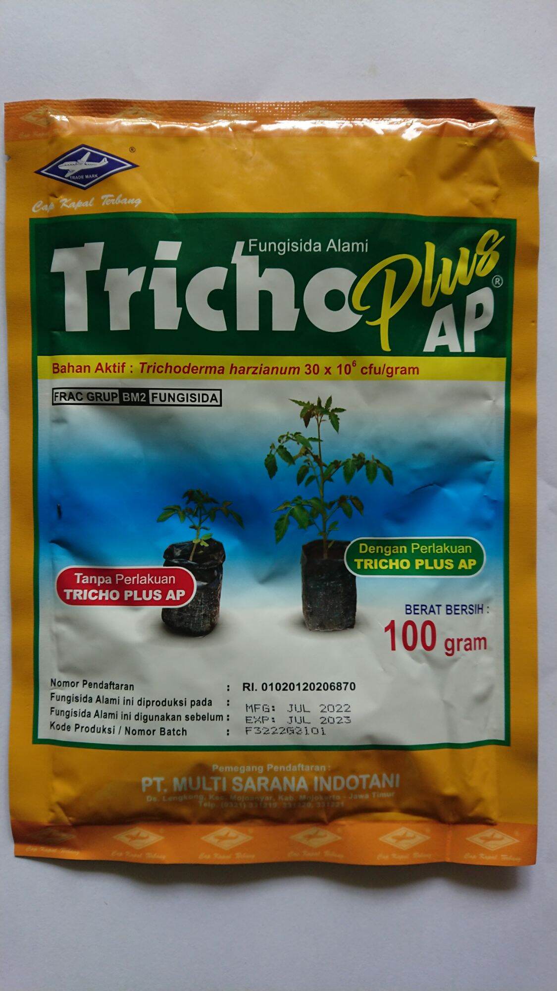 FUNGISIDA TRICHO PLUS AP 100gr | Lazada Indonesia