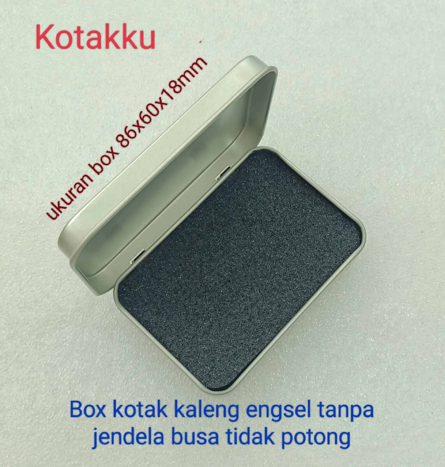 Box kotak kaleng engsel tanpa jendela busa tidak di custom | Lazada ...