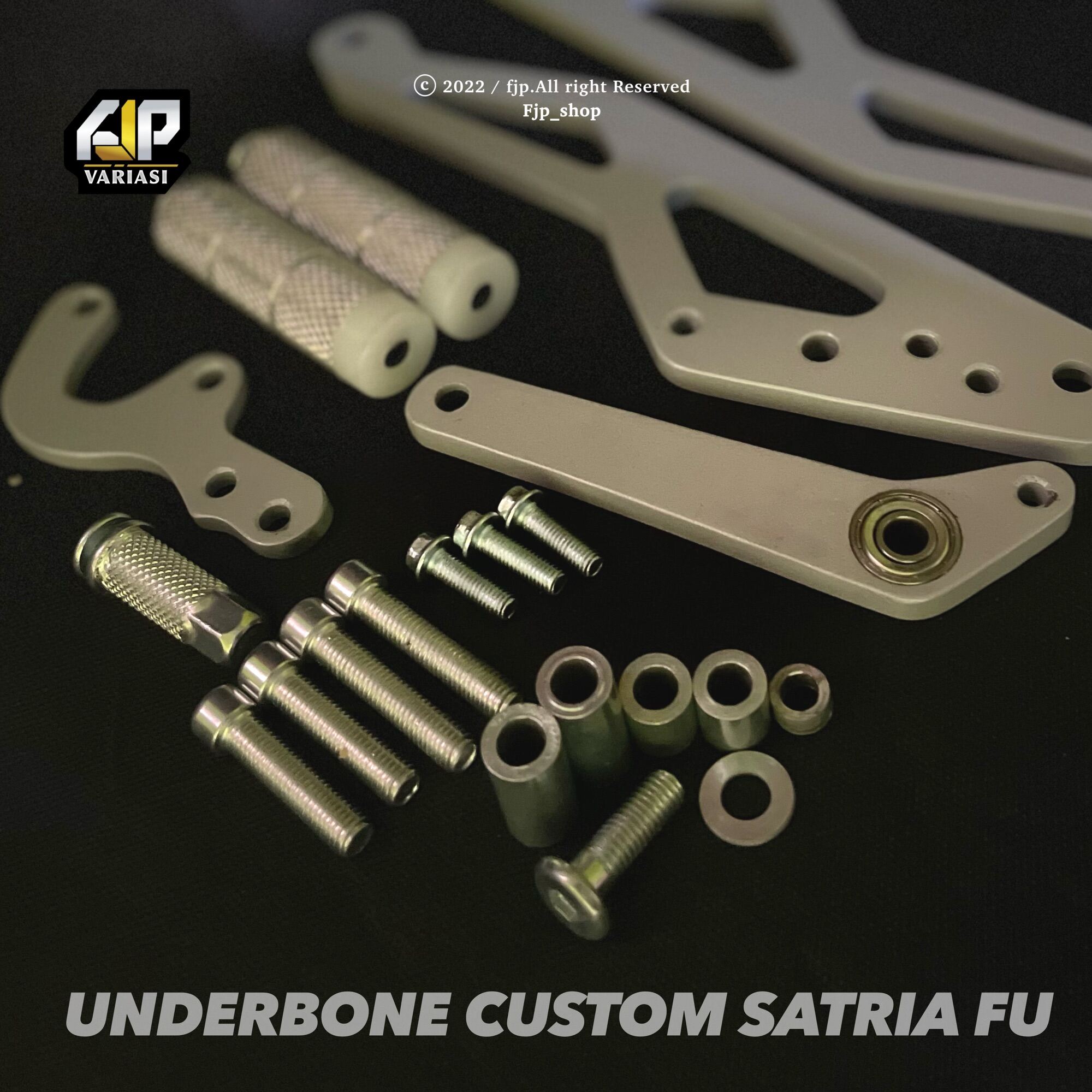 underbone custom satria fu suzuki satria plat besi tebal 6 mm & 10 mm ...