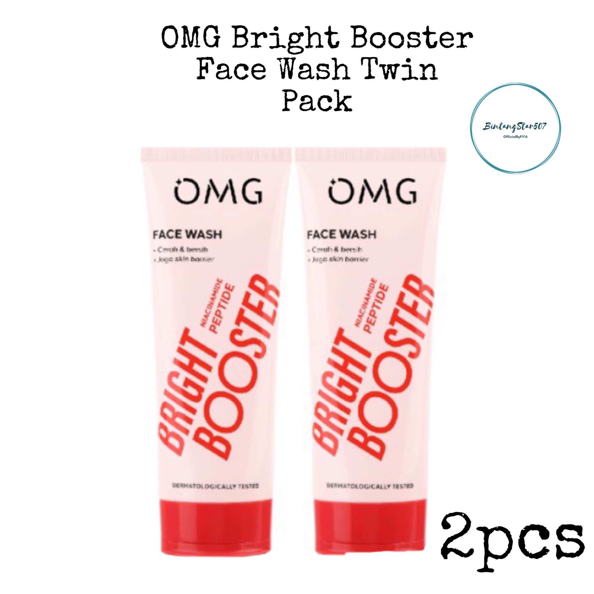 OMG Bright Booster Face Wash Twin Pack | Lazada Indonesia