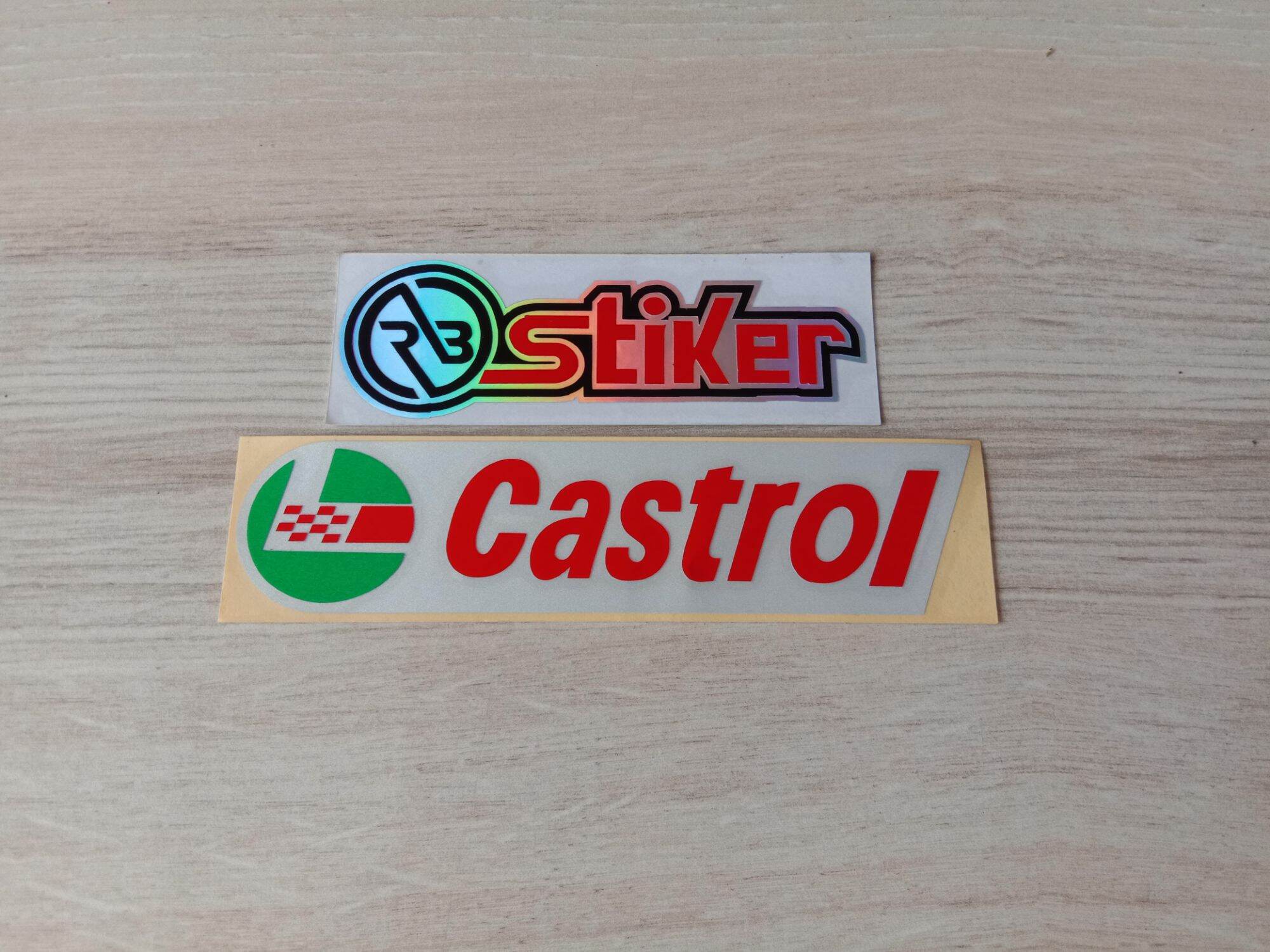 Stiker oli castrol cutting sticker motor mobil cutting | Lazada Indonesia