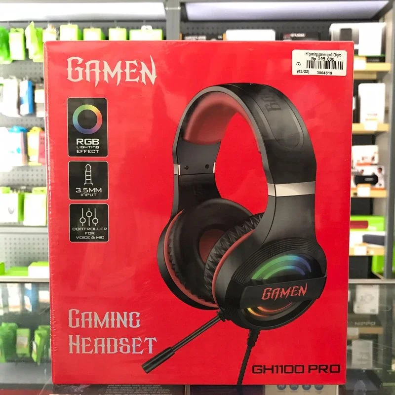 HEADPHONE GAMEN GH1100 PRO GAMING HEADSET RGB LIGHTNING EFFECT | Lazada ...