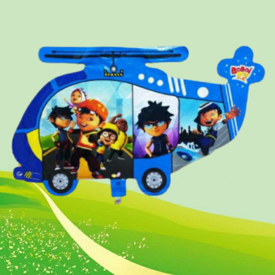 1pack HELI BOBOBOY BIRU (BALON GAS/FOIL/TERBANG/KARAKTER ) | Lazada ...