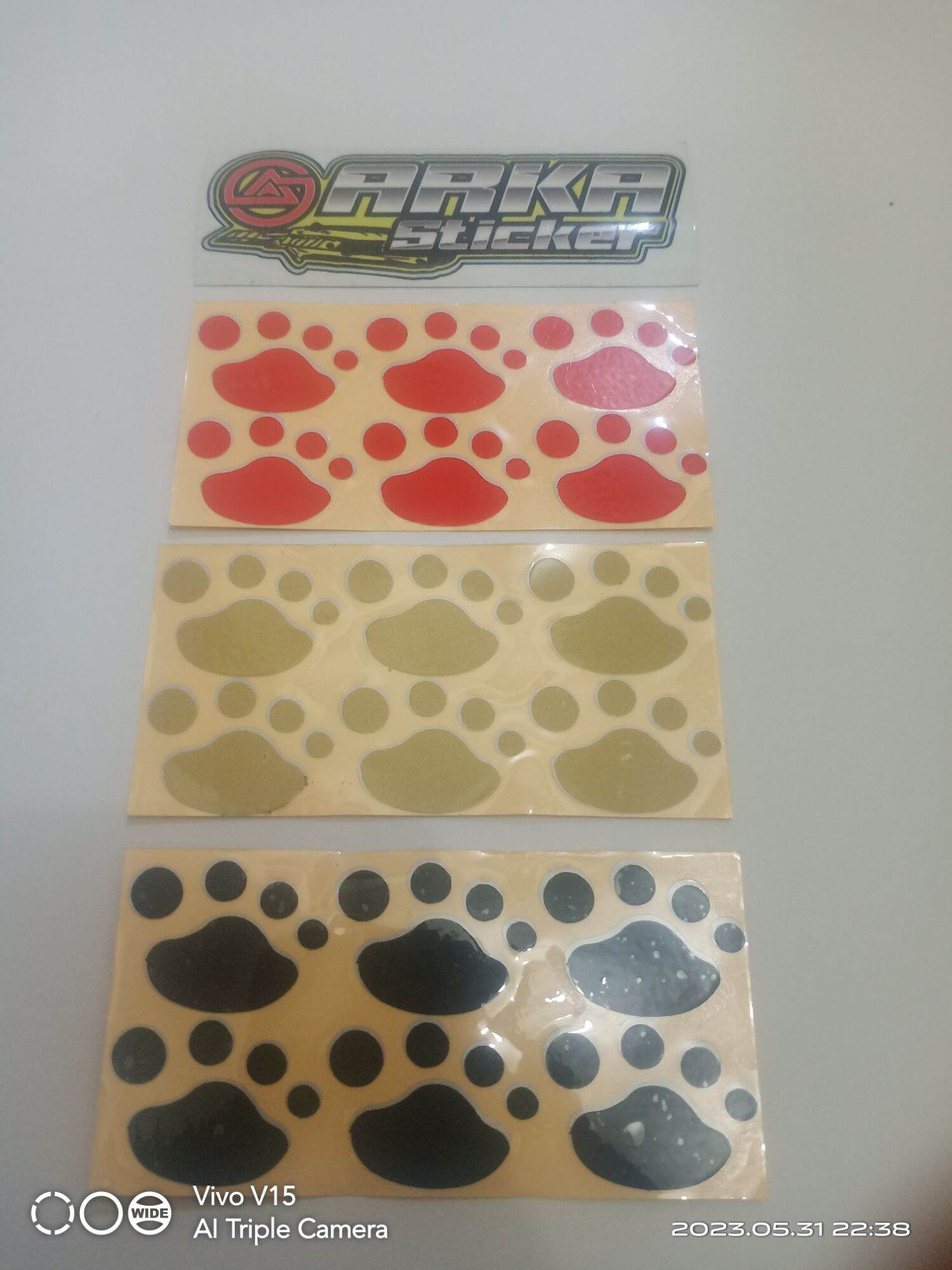 sticker telapak kaki ukuran 5x10cm | Lazada Indonesia