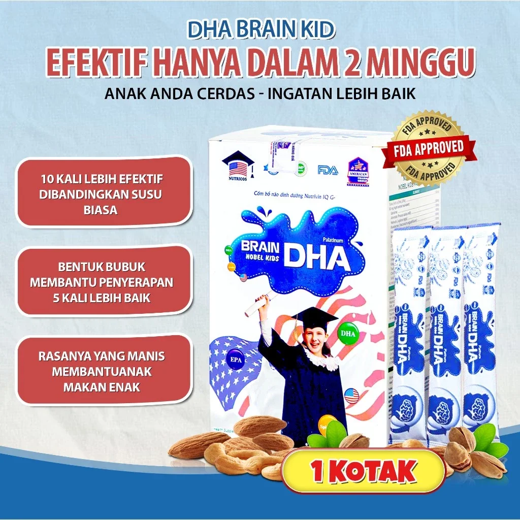 Susu DHA Brain Kids Original Nutrisi Vitamin Kecerdasan Otak Anak ...