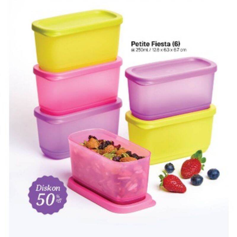 Tupperware fetit fiesta 1pcs uk 250ml wadah serbaguna | Lazada Indonesia