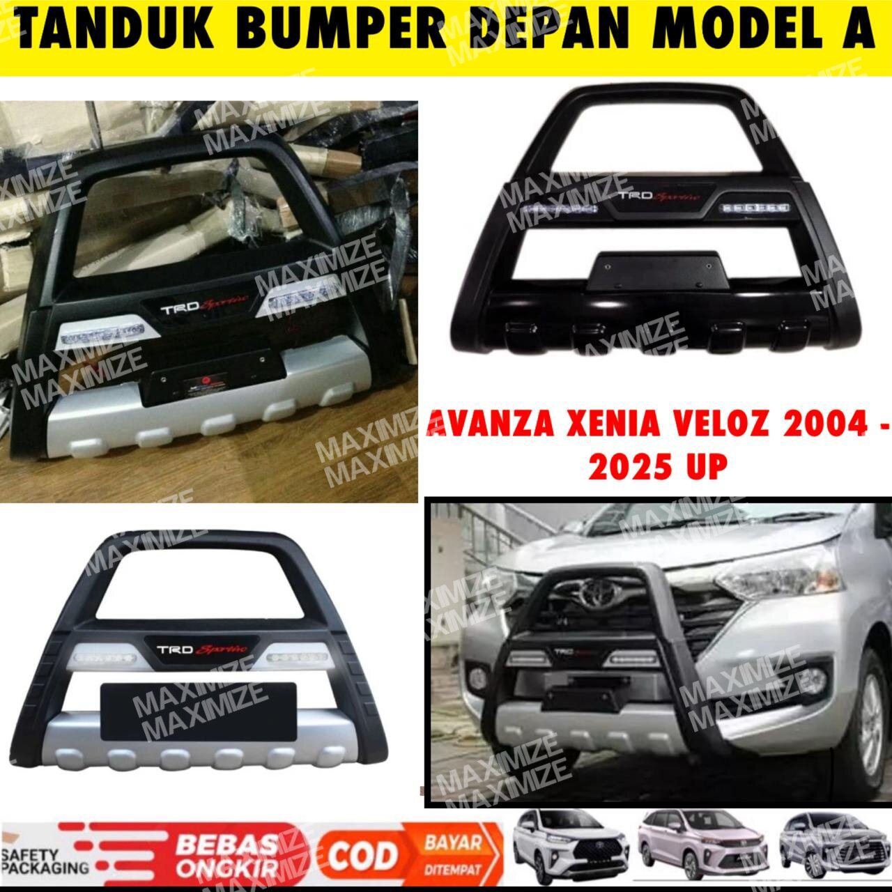 Tanduk Bumper Depan Avanza Xenia Veloz Vvti Old Grand 2004 2015 2024 ...