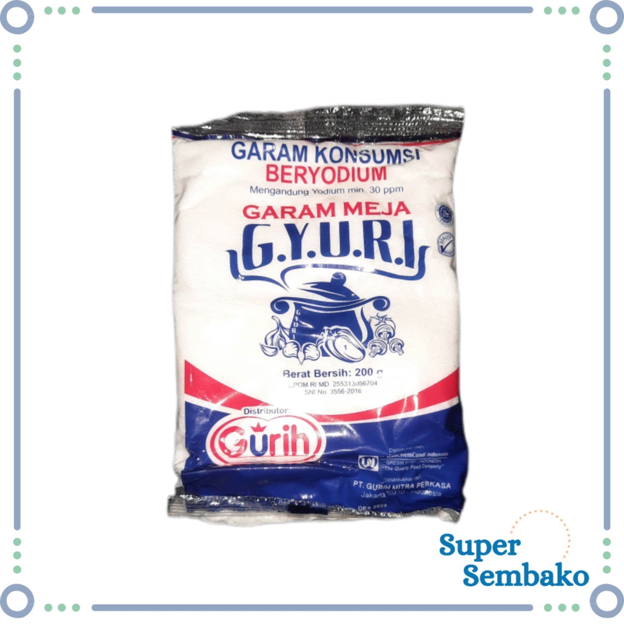 GARAM HALUS / MEJA / KONSUMSI GYURI 200gr BERSIH BERKUALITAS | Lazada ...