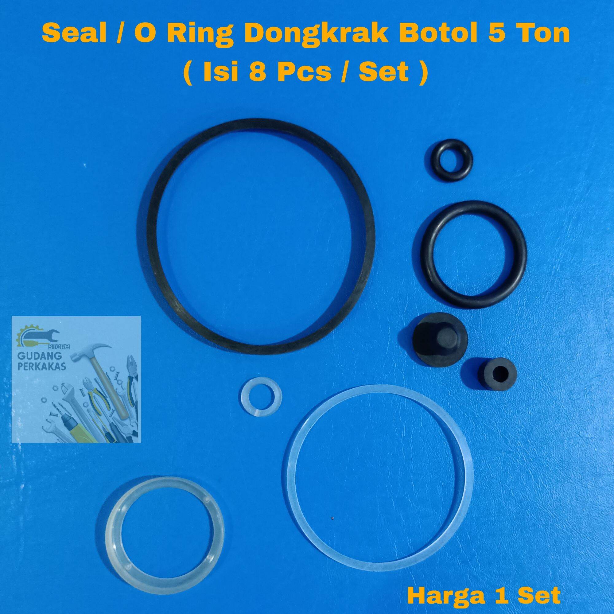 Seal Dongkrak Botol 5 Ton - Karet O Ring Kit Hidraulic Jack 5Ton Sil ...