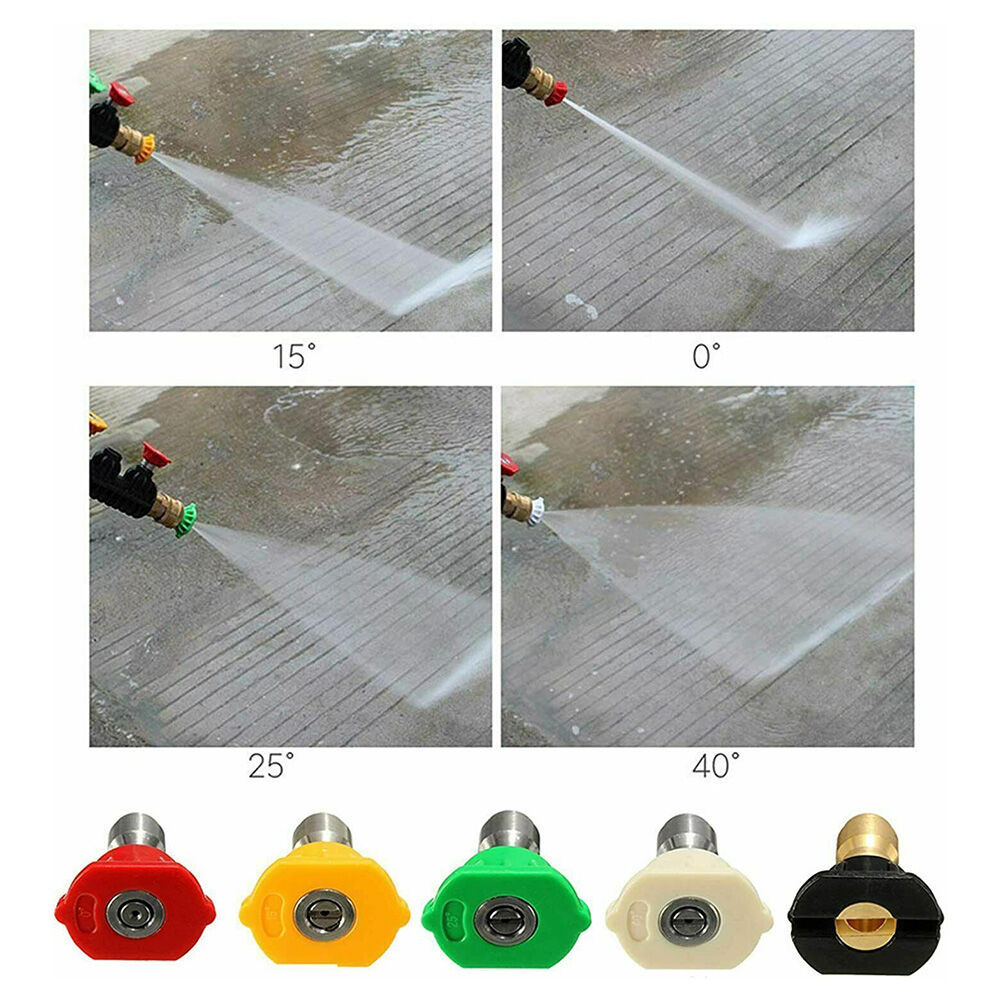 Tekanan Tinggi Quick Connect Spray Nozzle 1/4 Inch 5buah Washer Spray ...