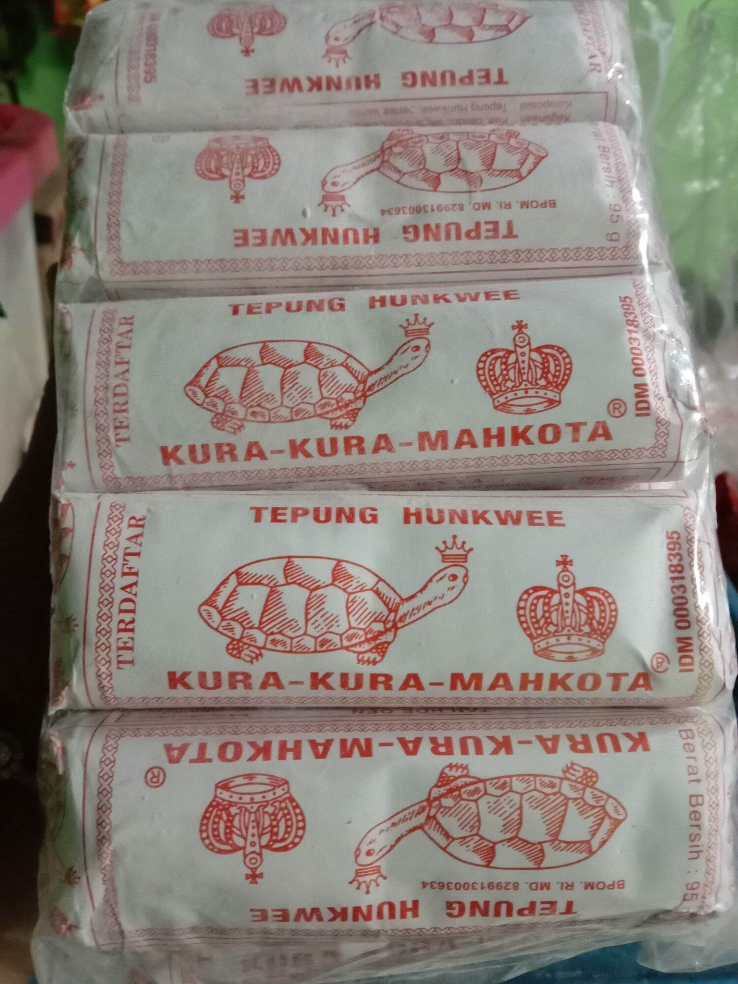 Tepung Hunkwe / hongkwe cap kura kura mahkota pack isi 10pcs | Lazada ...